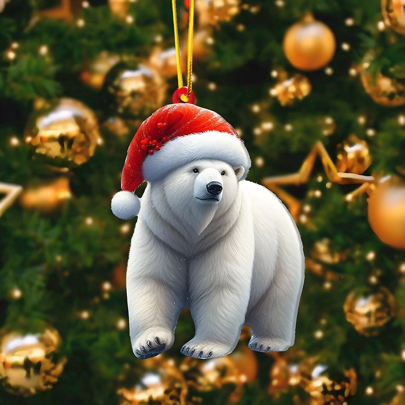 Christmas Farm Animal Christmas Ornaments,Acrylic Hanging Decorations ...