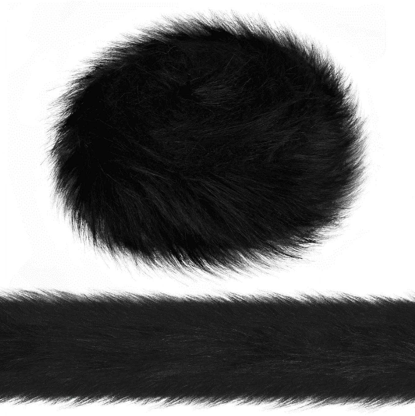 Christmas Faux Fur Ribbon Fur Trim Fabric Roll Artificial Furry Stripe ...