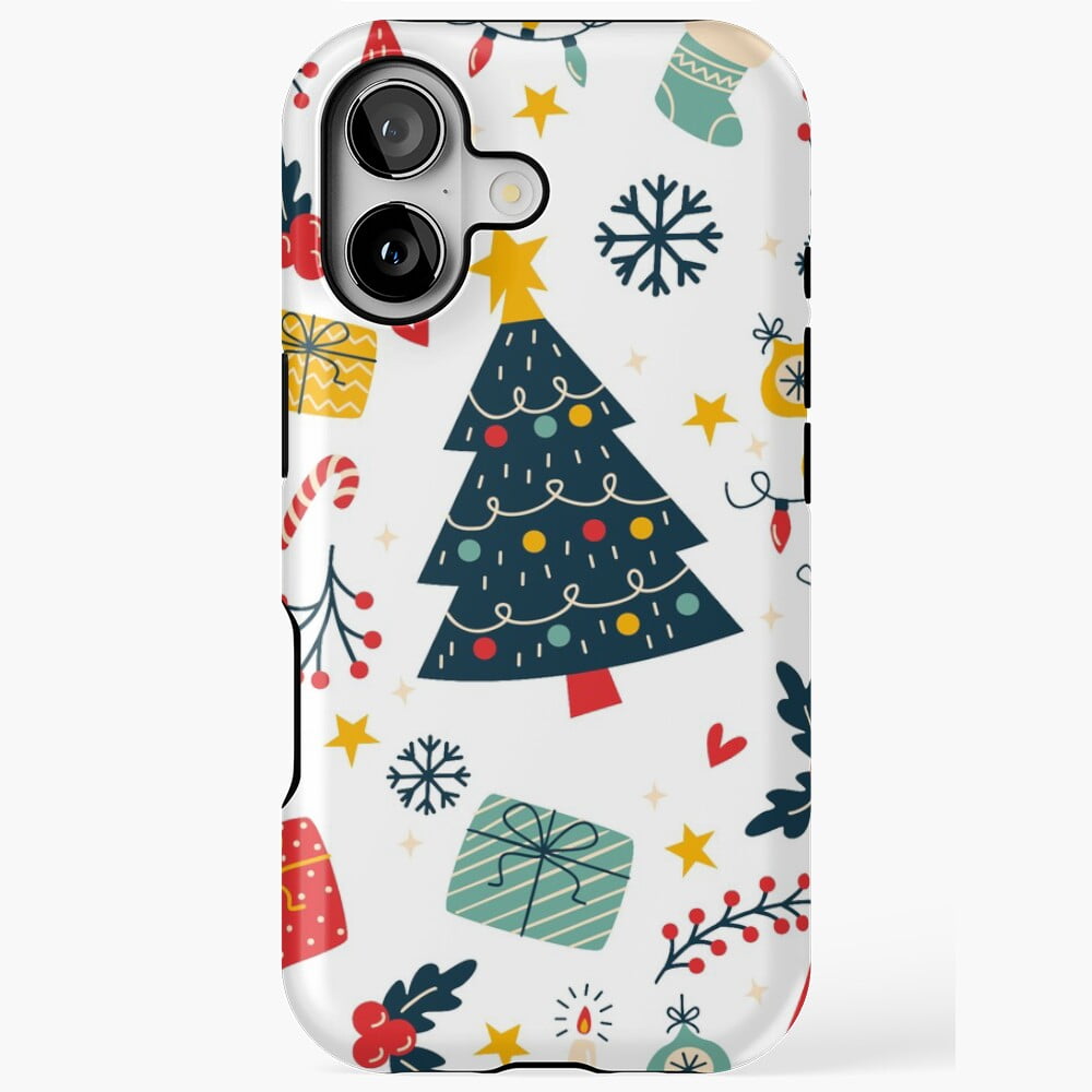 Christmas Feels Holiday Festive Seasonal Decorative Pattern Tough Phone ...