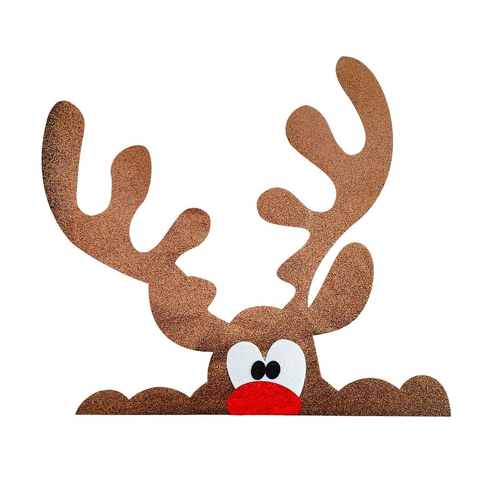 Christmas Felt Door Stickers For Window Decoration Christmas Elk Door ...