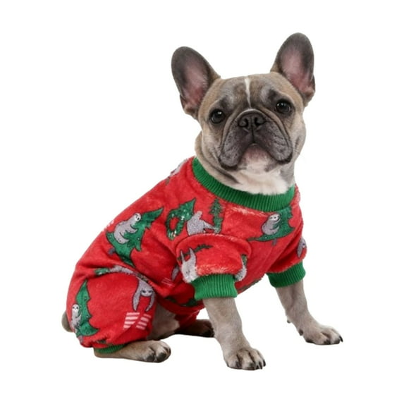 Christmas Festive Holiday Knitted Pet Sweater Cozy Soft Warm Winter Seasonal Attire Outfit for ...