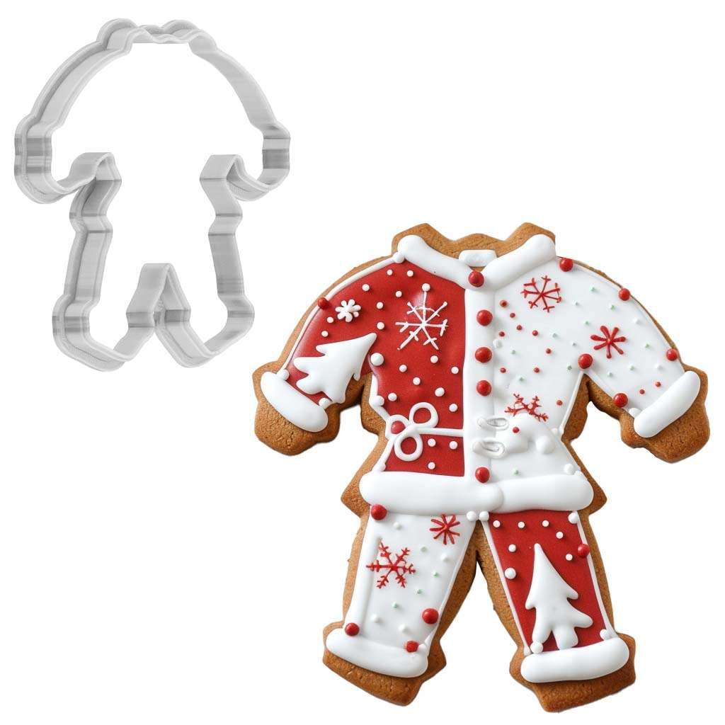 Christmas Festive Pajamas Cookie Cutter 4 Inch Made in USA by ...