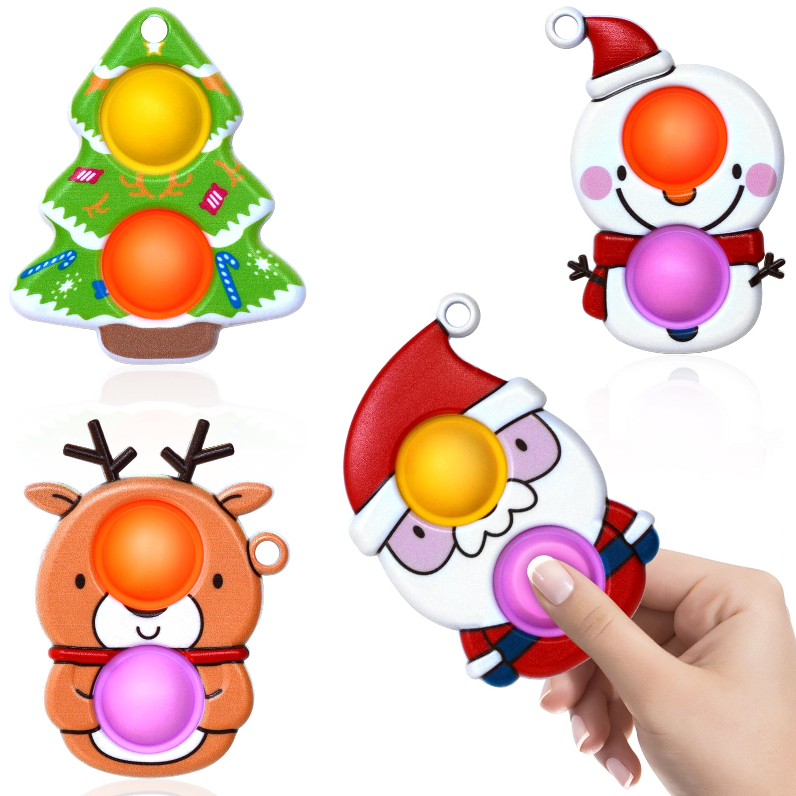Holiday Big Pack - Walmart Christmas Fidget Pop-it Toy, Sensory Stress ...