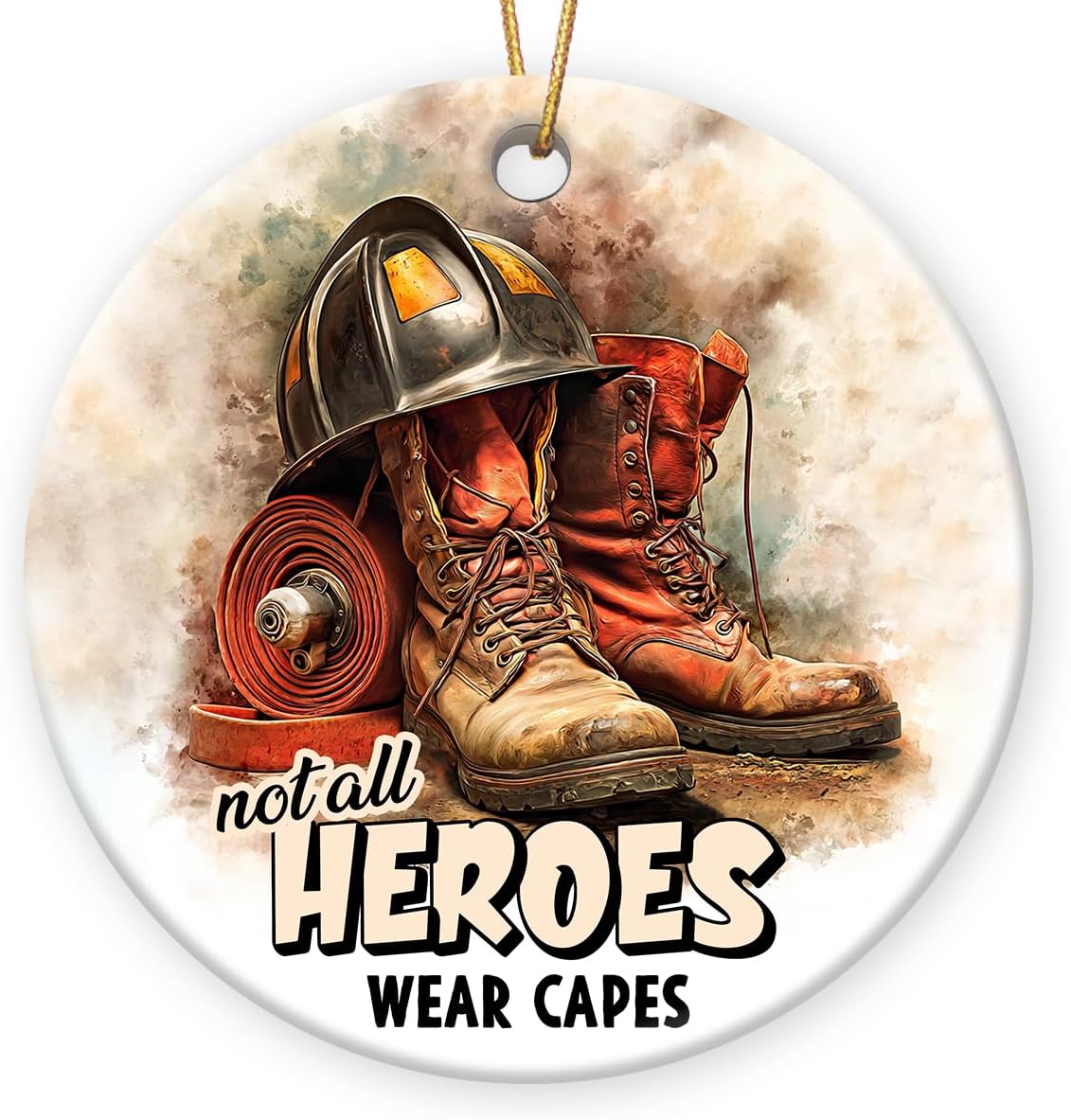 Christmas Firefighter Gifts 2025 - Ceramic Hero Firefighter Christmas ...
