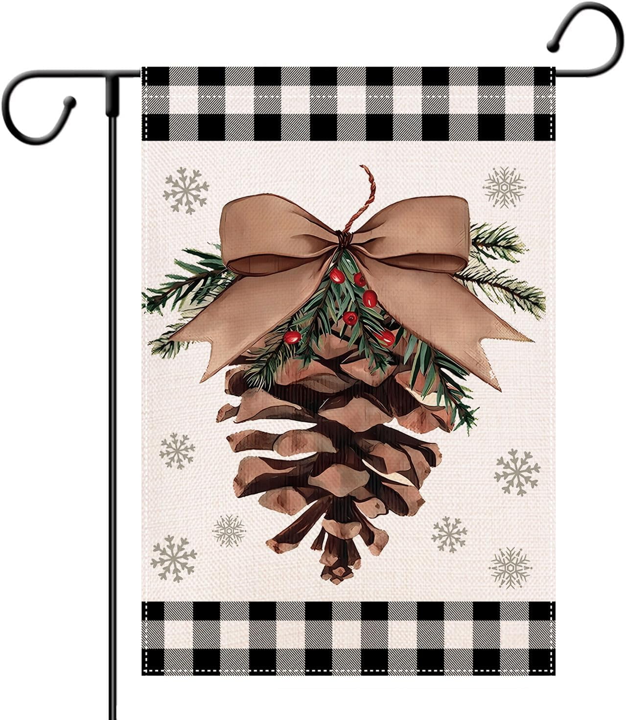 Christmas Flags 28 X 40 Double Sided, Winter House Flag, Farmhouse ...