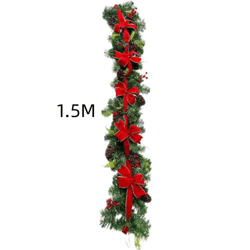 Christmas Flannel Garland Door Hanging Decor Staircase Railing Table ...