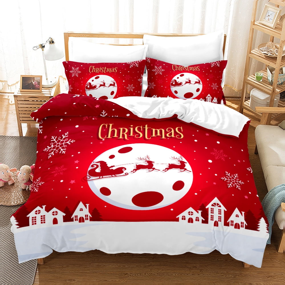 Christmas Flannel Sheet Set | Deep Pocket Fitted Sheet, Holiday Sheets ...