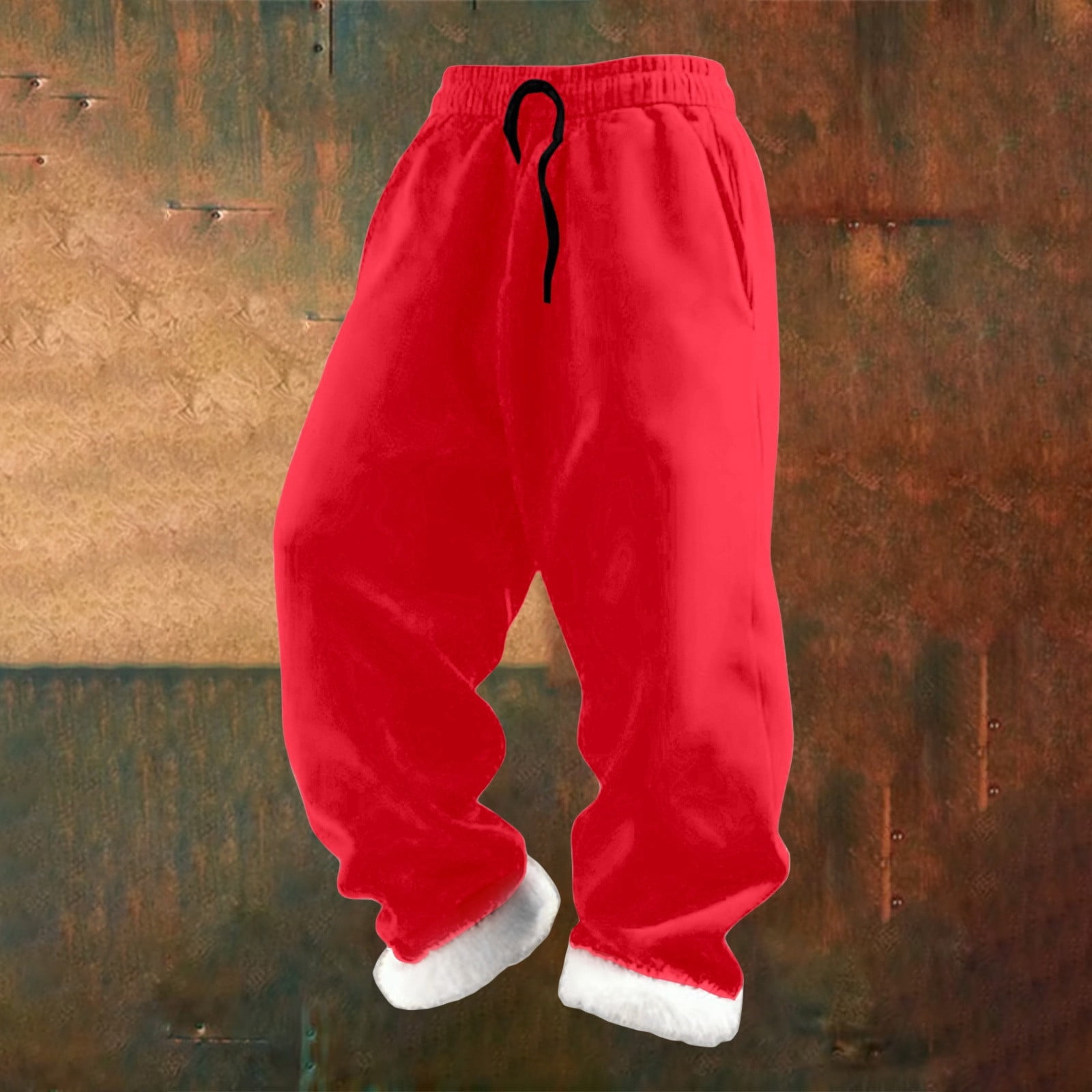 Christmas Lined Sweatpant Cozy Santa Pants (Red XXXS) - Walmart.com
