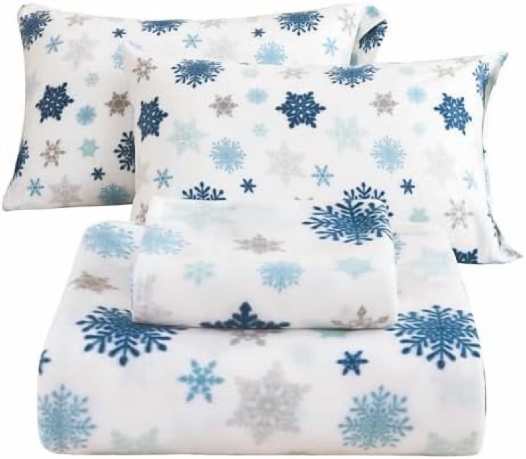 Christmas Fleece Sheets Twin Size, Flannel Like Soft, Velvet Polar ...