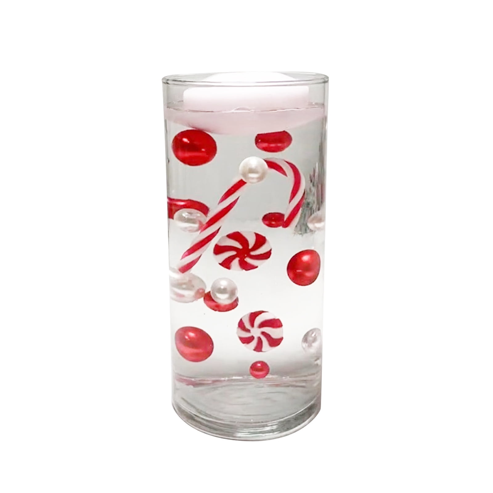 Christmas Floating Candles Vase Filler Beads Floating Pearls Water Gel ...