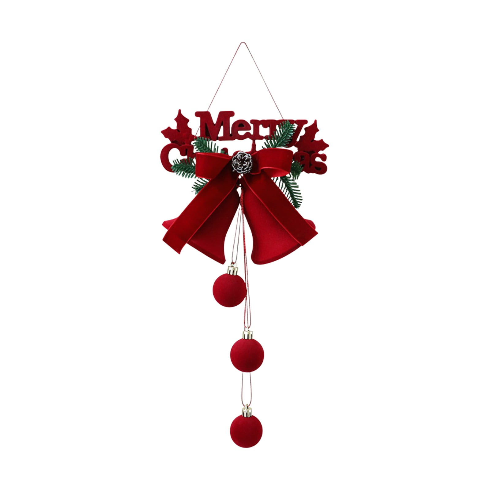 Christmas Flocked Bell Ornament | | DIY Christmas Decor | Suitable for ...