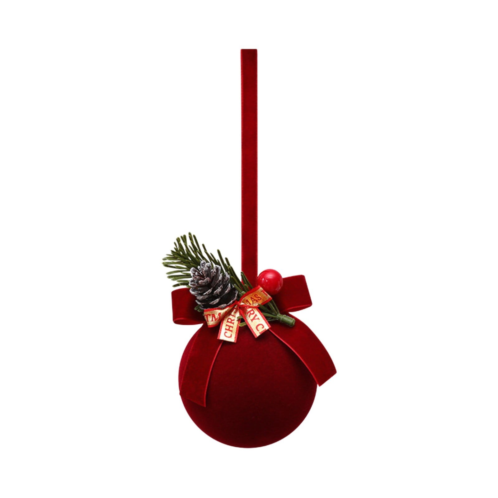 Christmas Flocked Bell Ornament DIY Christmas Decor for Window Displays ...