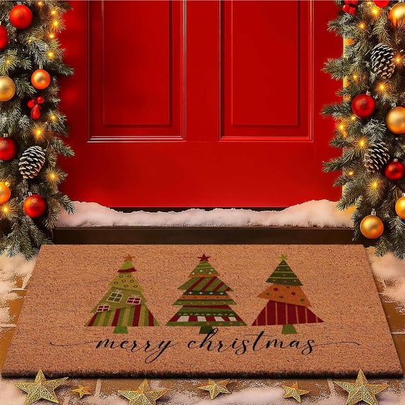 Christmas Floor Mat, Holiday Doormat with Anti-Slip Backing for ...