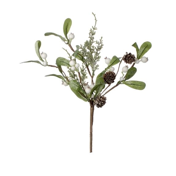Christmas Floral Christmas White Mistle Berry Pick - Walmart.com