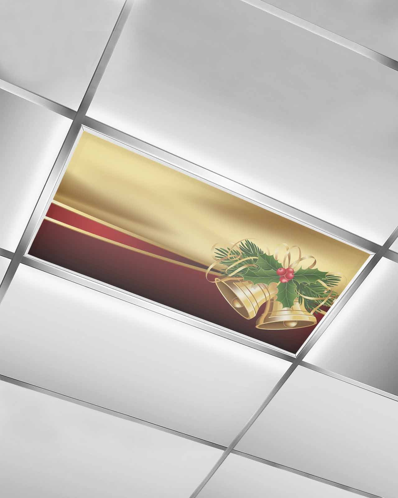 Christmas Fluorescent Light Covers for Ceiling Lights 4x2 feet,1 Pack ...