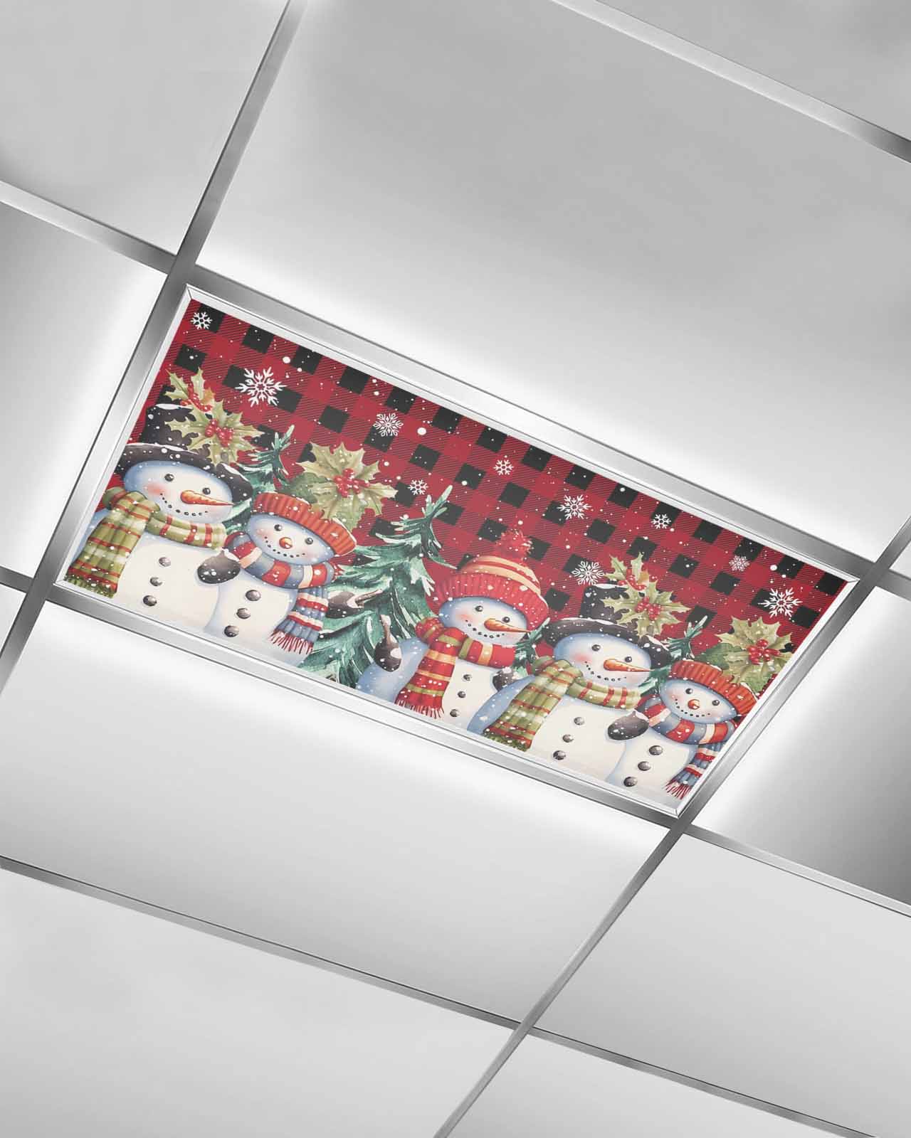 Christmas Fluorescent Light Covers for Ceiling Lights 4x2 feet,1 Pack ...