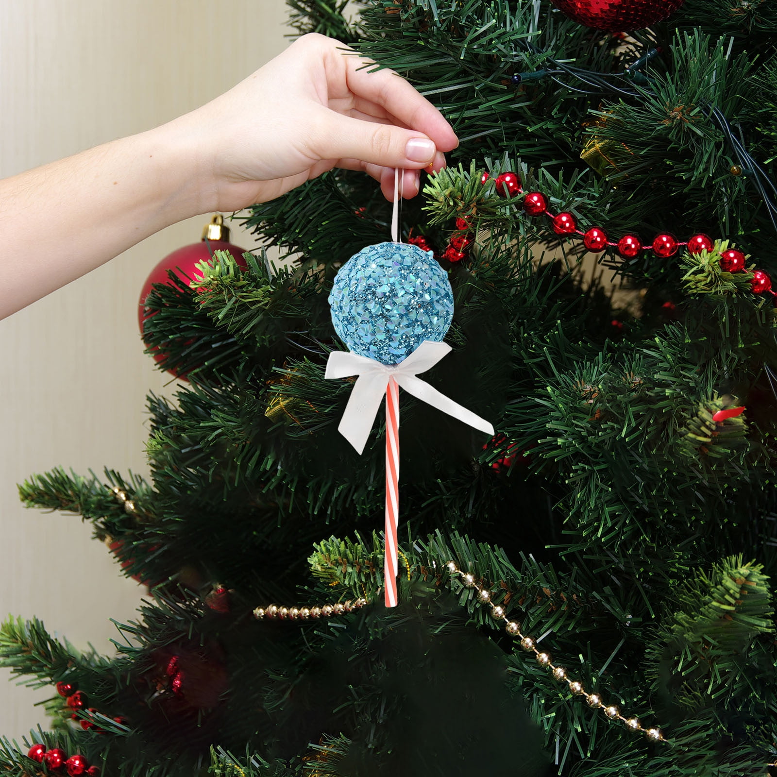 Christmas Foam Pendant Ornament | Sky Blue Pink Gold White Coffee ...