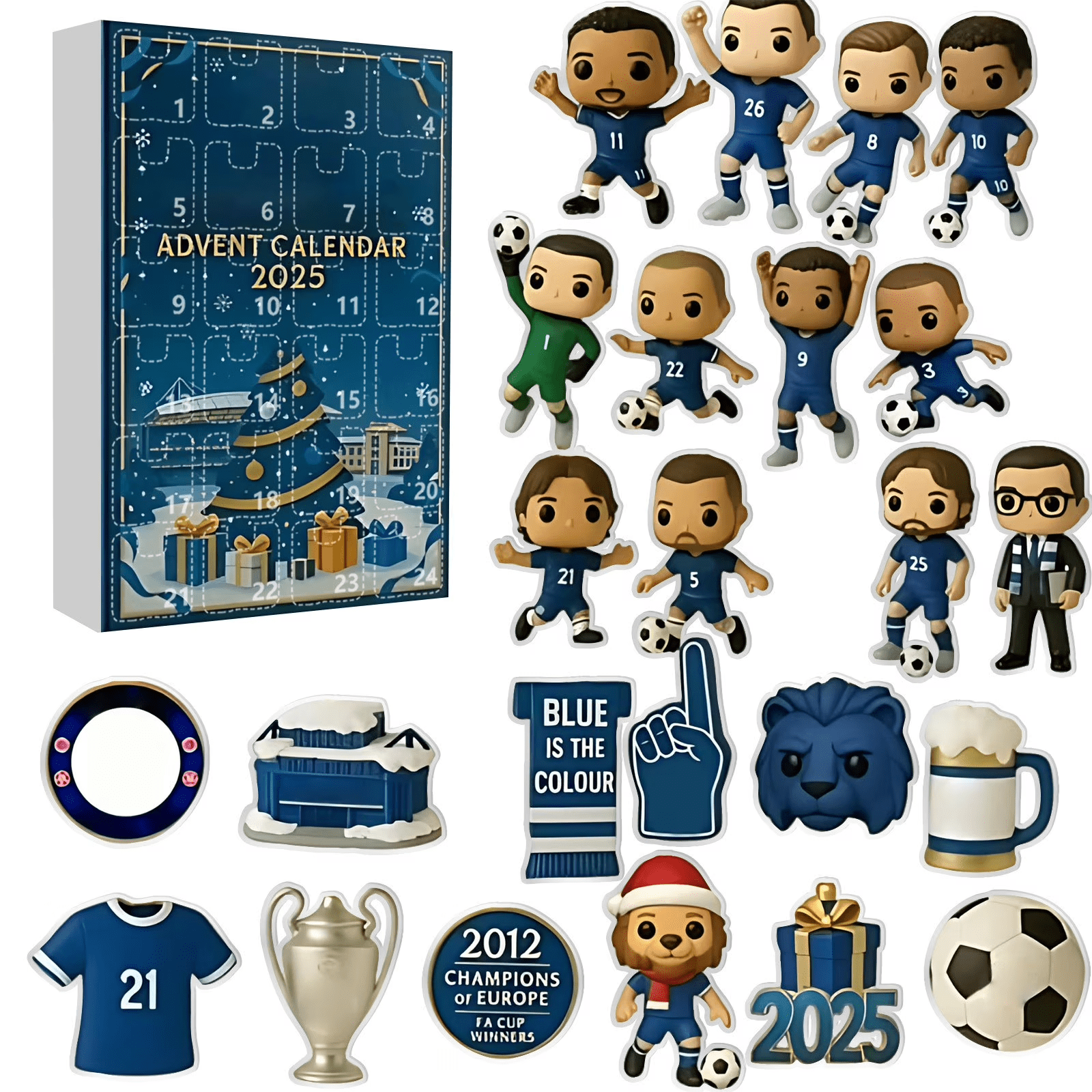 Christmas Football 2D Advent Calendar Daily Surprises 24 Pairs Blind ...