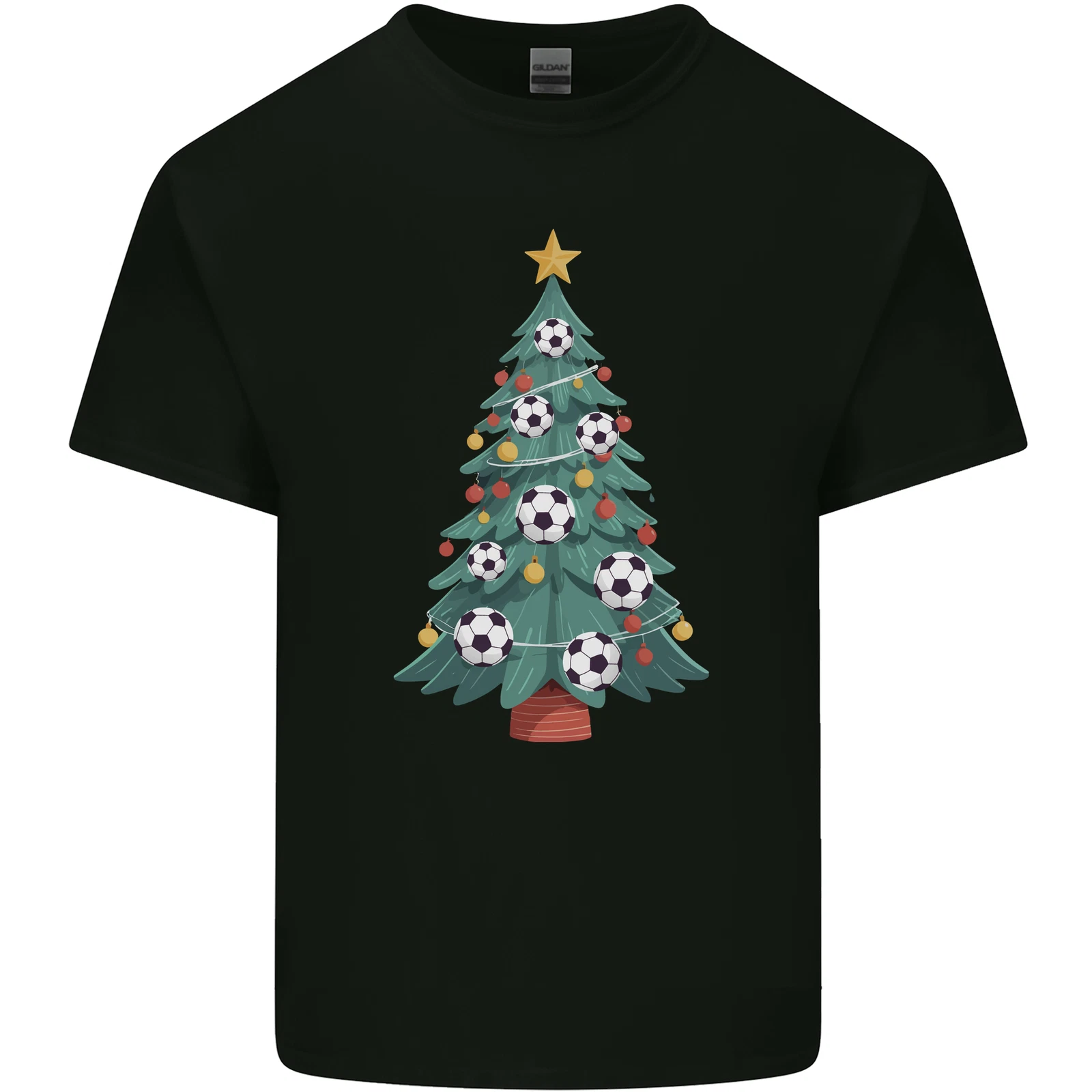 Christmas Football Tree Xmas Soccer Footy for a Holiday and Sport H8587 ...