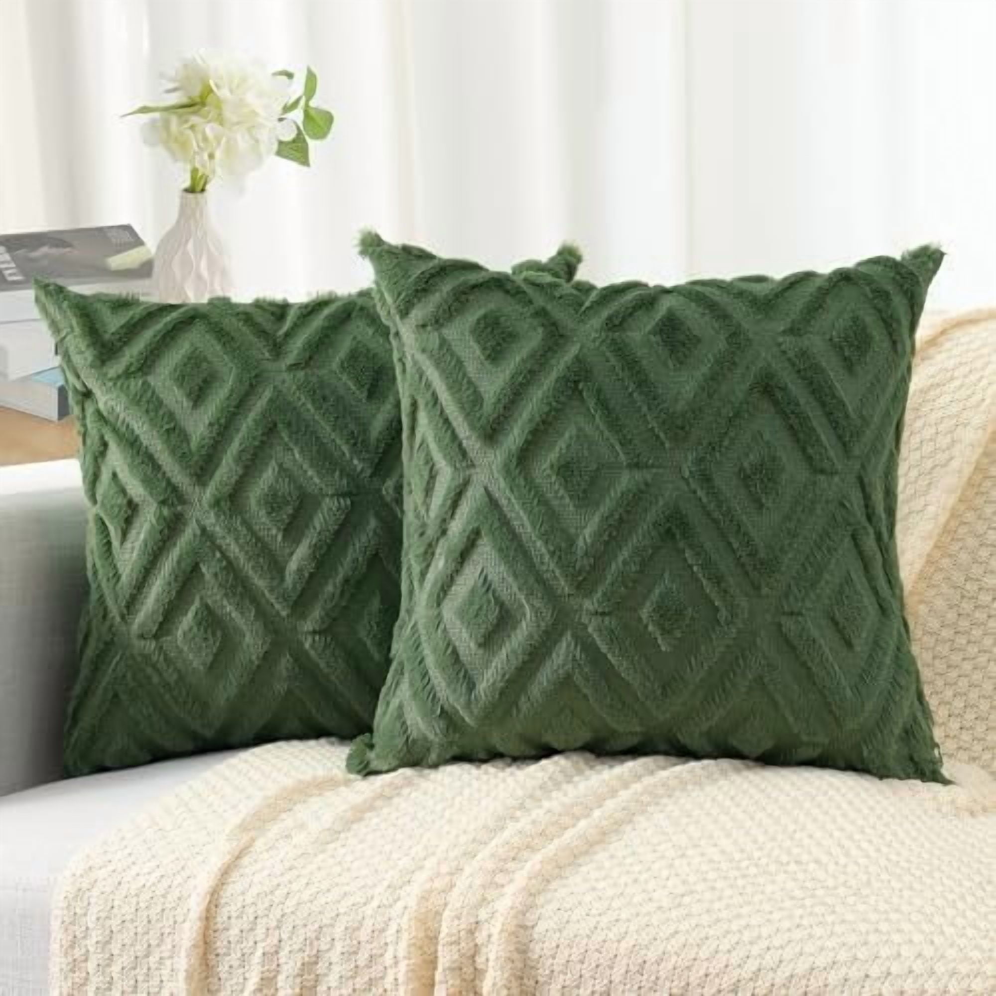 Christmas Forest Elf Throw Pillow Covers 26x26 Set of 2, Soft Plush ...