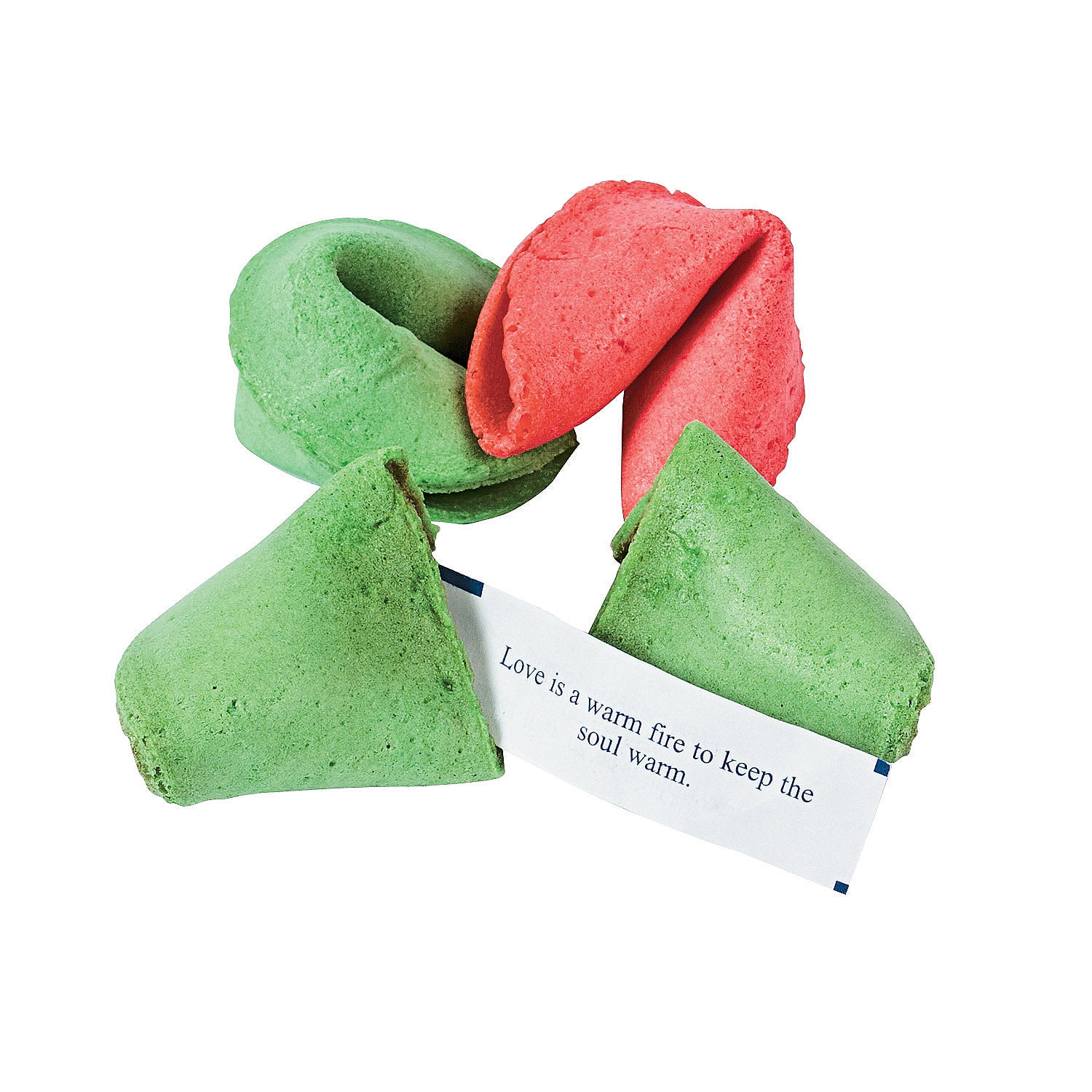 Seasonal Holiday Xmas Fortune Cookies, 50 Pieces, Dairy-Free, Nut-Free ...