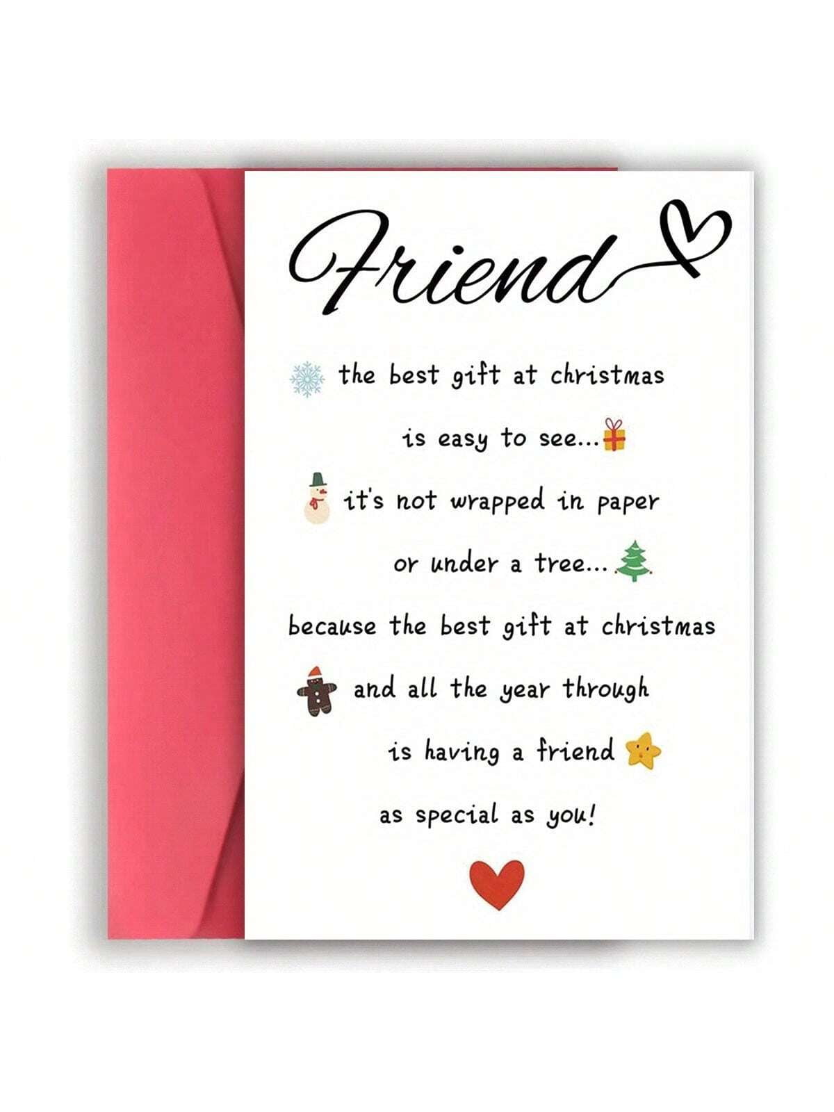 Christmas Friend Card – Festive Heartwarming Message for Friends ...