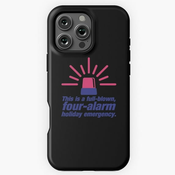 Christmas Full Blown Holiday Emergency Quote Art iPhone Case 17 16 15 ...