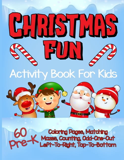 Kid's Holiday Activity Books Christmas Fun Activity Book for Kids Pre-K ...