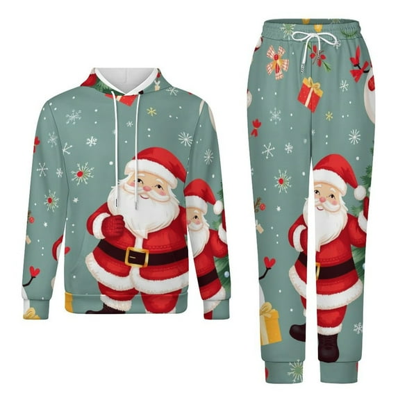 Christmas Fun Pattern. Hoodie + Pants Suit Cool Men/Women 2 Pcs ...