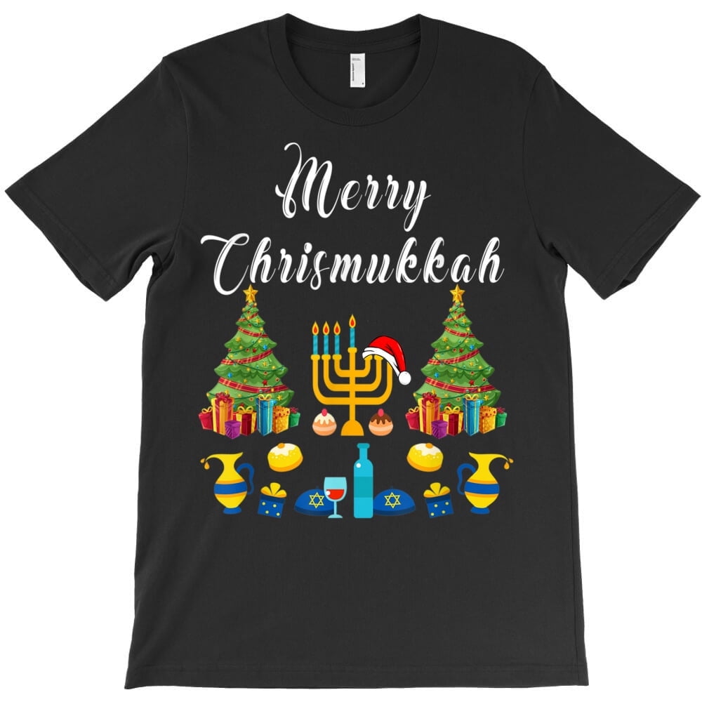 Christmas Funny Hanukkah Sweater Menorah Funny Merry Chrismukkah Gift ...