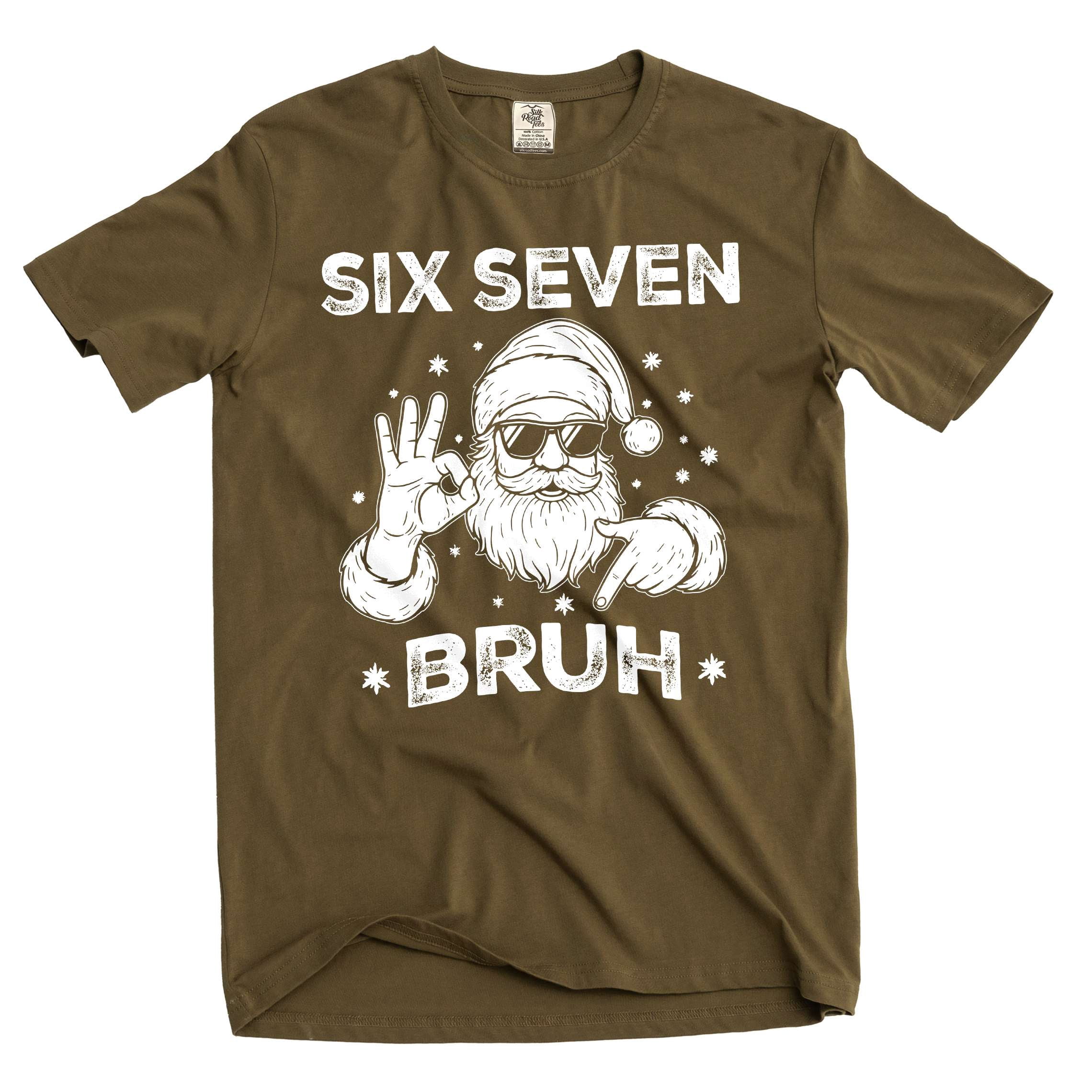 Christmas Funny Santa 6-7 Six Seven Tee Shirt social trend meme tee ...