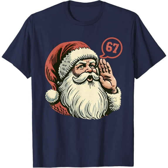 Christmas Funny Six Seven Meme Santa Claus T-Shirt - Walmart.com