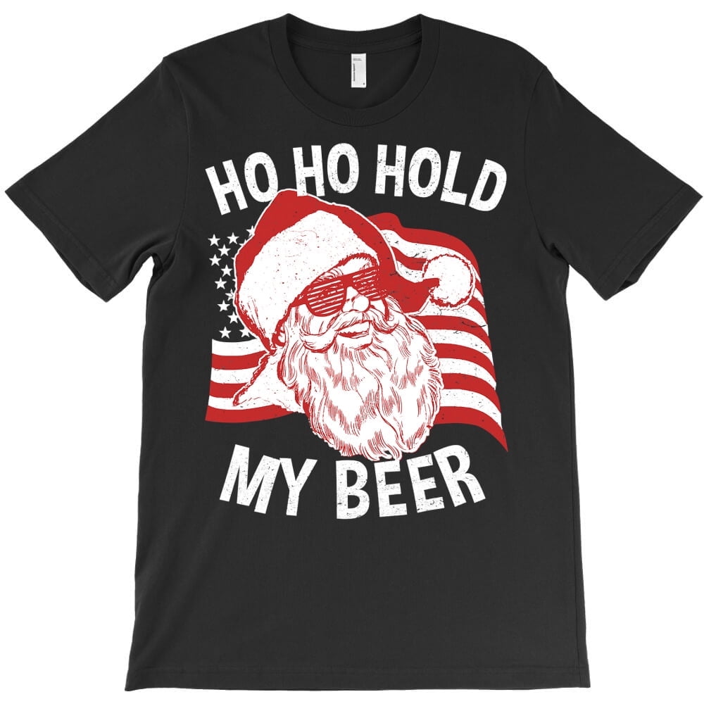 Christmas Funny St. Nick Ho Ho Hold My Beer Holiday Graphic H4744 ...