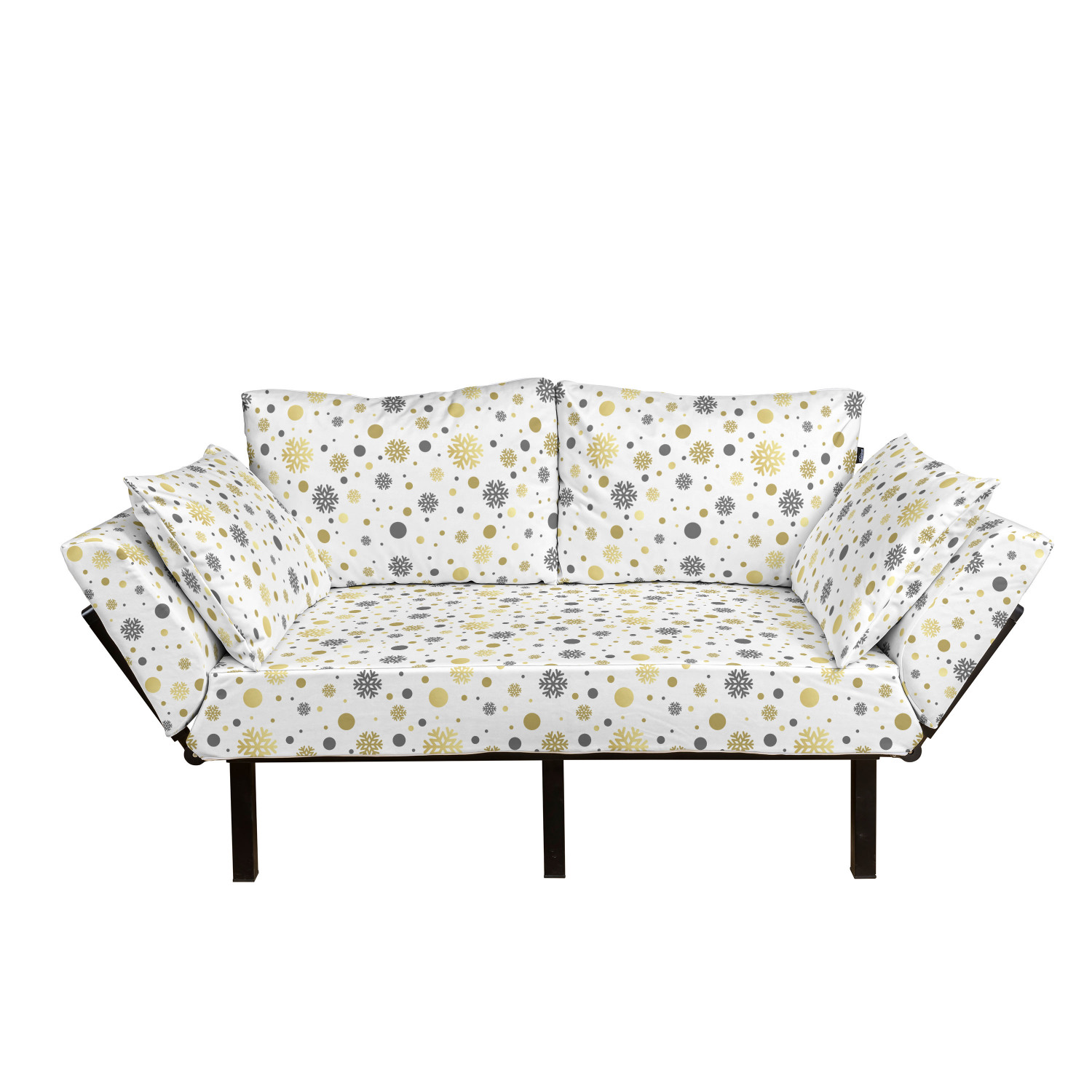 Christmas Futon Couch, Snowy Winter Concept Art with Holiday Theme ...