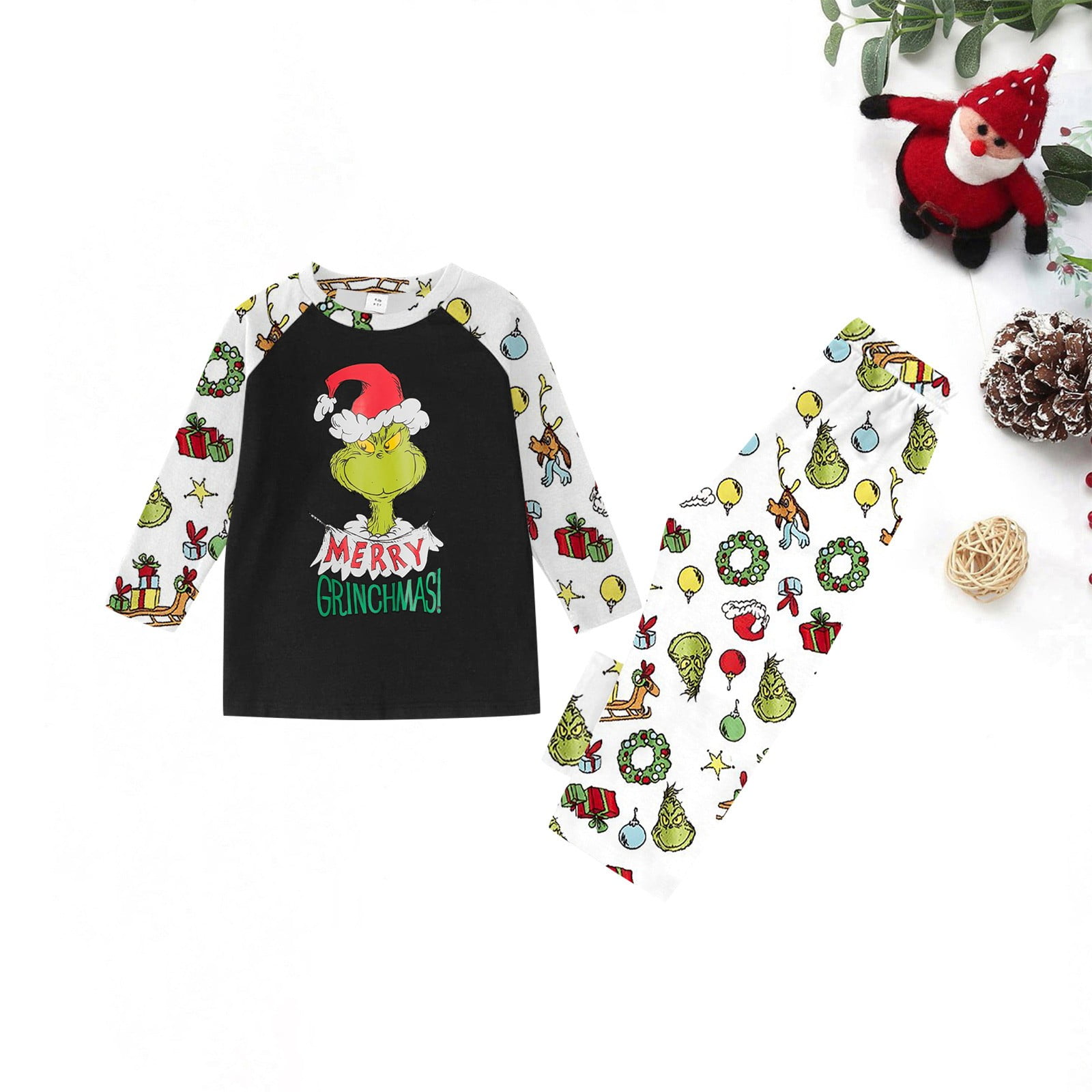Christmas G-rinch Pajamas for Kids - Christmas Prints Family Matching ...