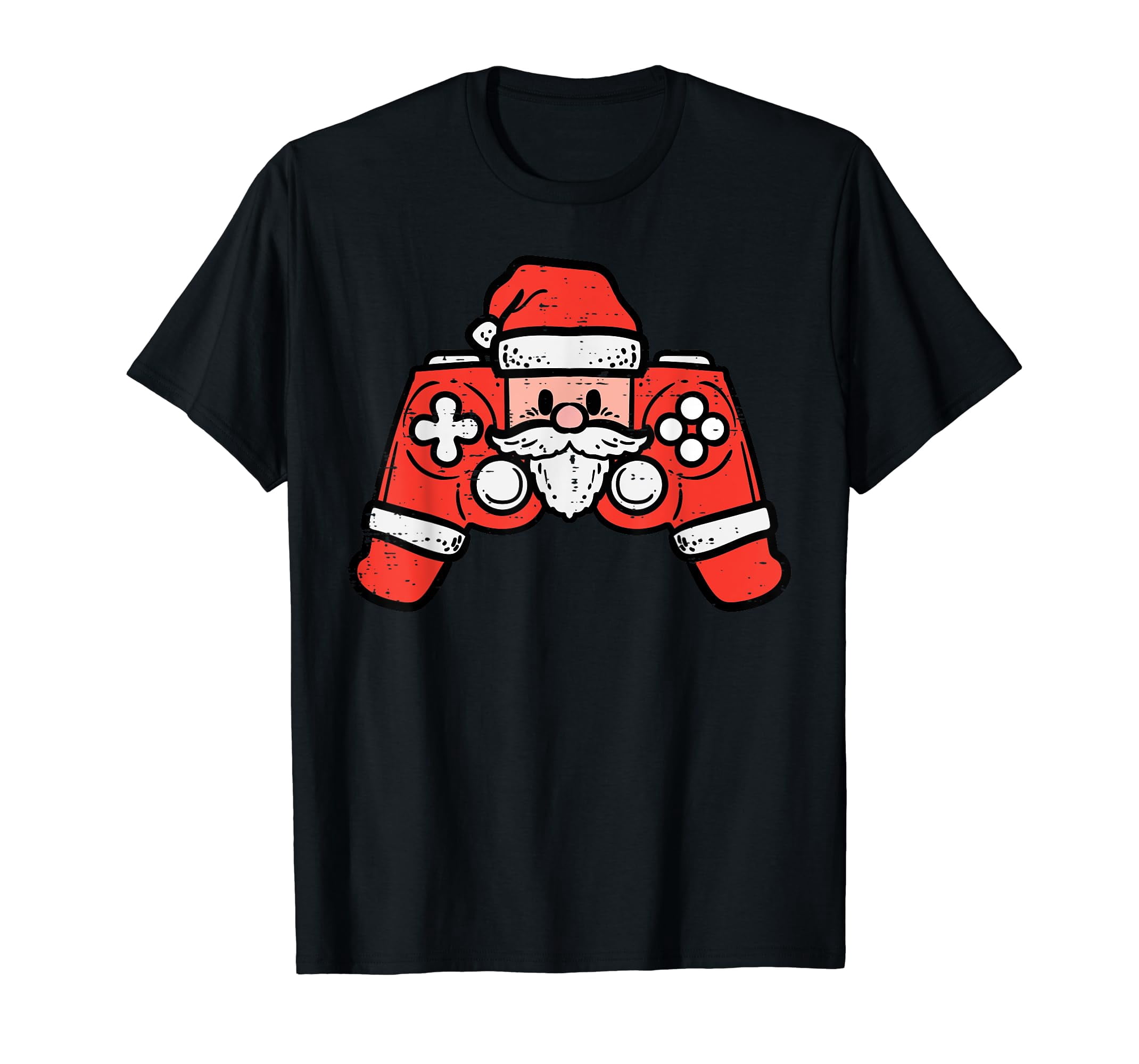 Christmas Gamer Controller Santa Xmas Gaming Men Boys Kids T-Shirt ...