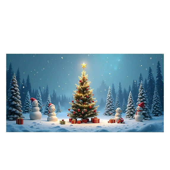 Christmas Garage Banner Garage Door Cover Decorations Garage Banner ...