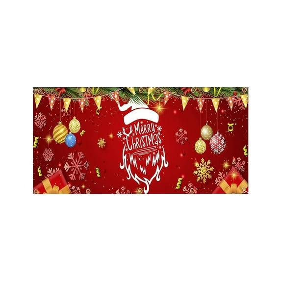 Christmas Garage Banners Garage Flag Festal Scene Door Decoration Party ...