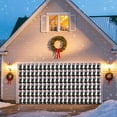 Christmas Garage Door Banner Covers, Winter Cat Santa Hat White ...