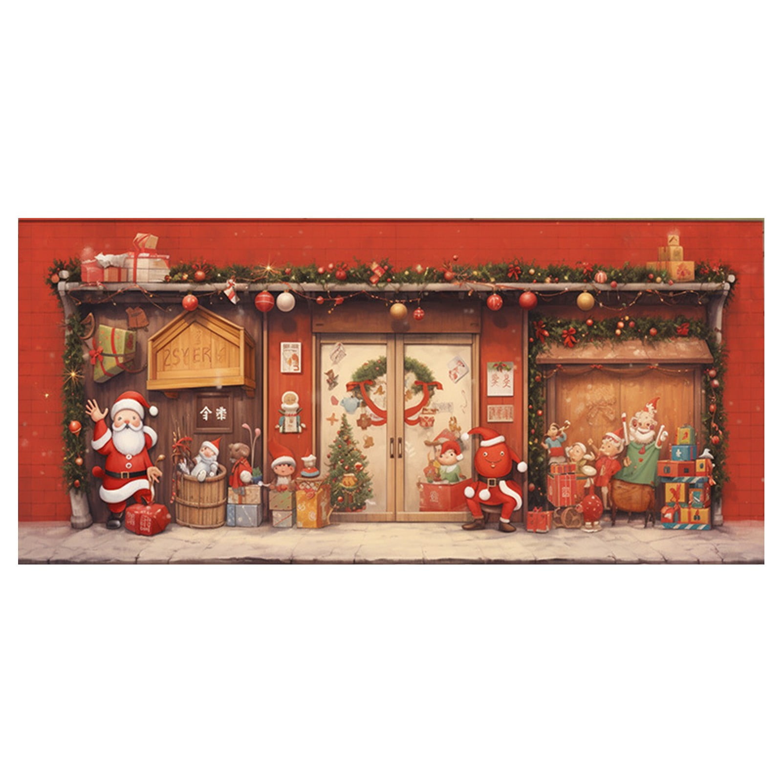 Christmas Garage Door Banners Extra Large Outdoor Holiday Party ...
