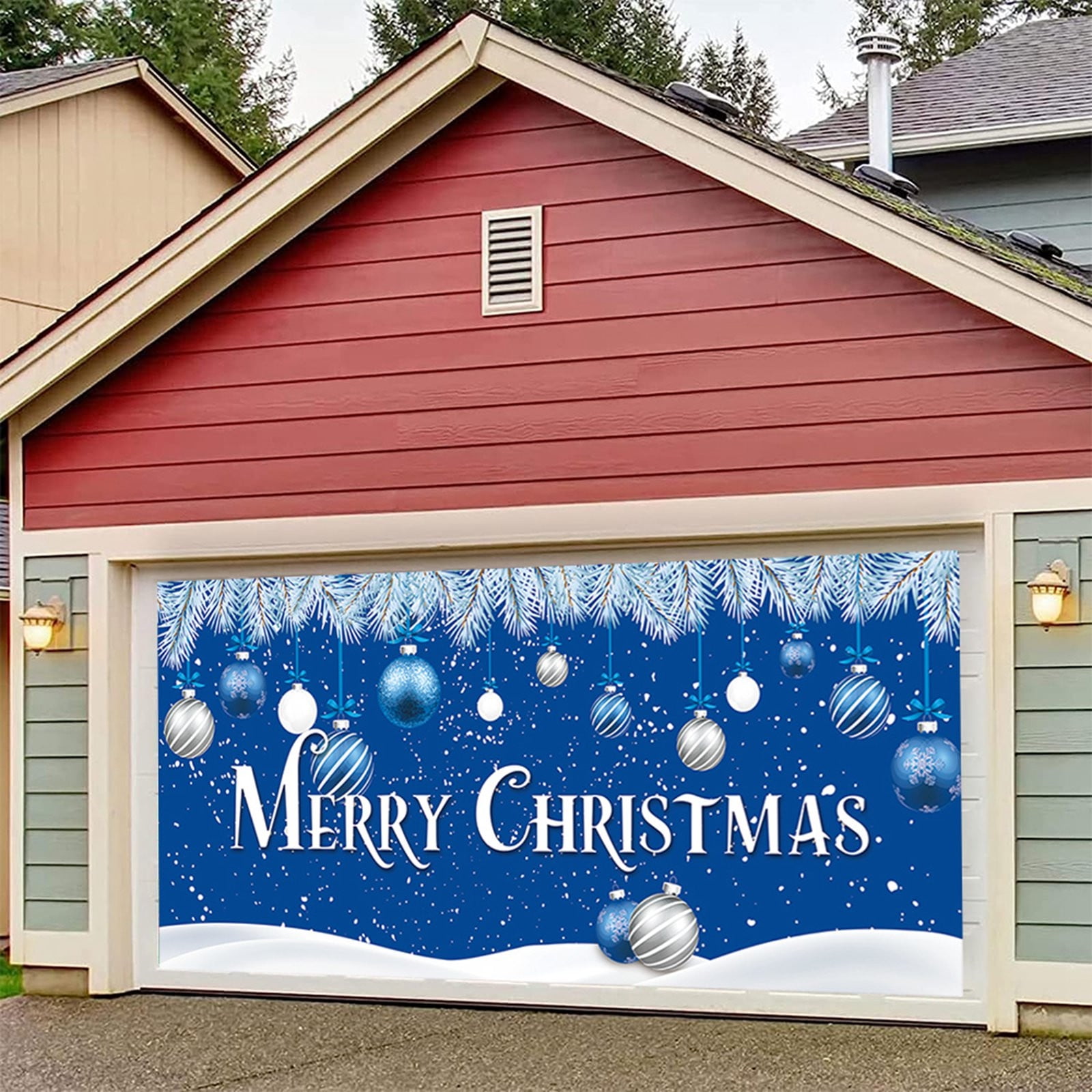 Christmas Garage Door Decoration Christmas Garage Door Banner Mural ...