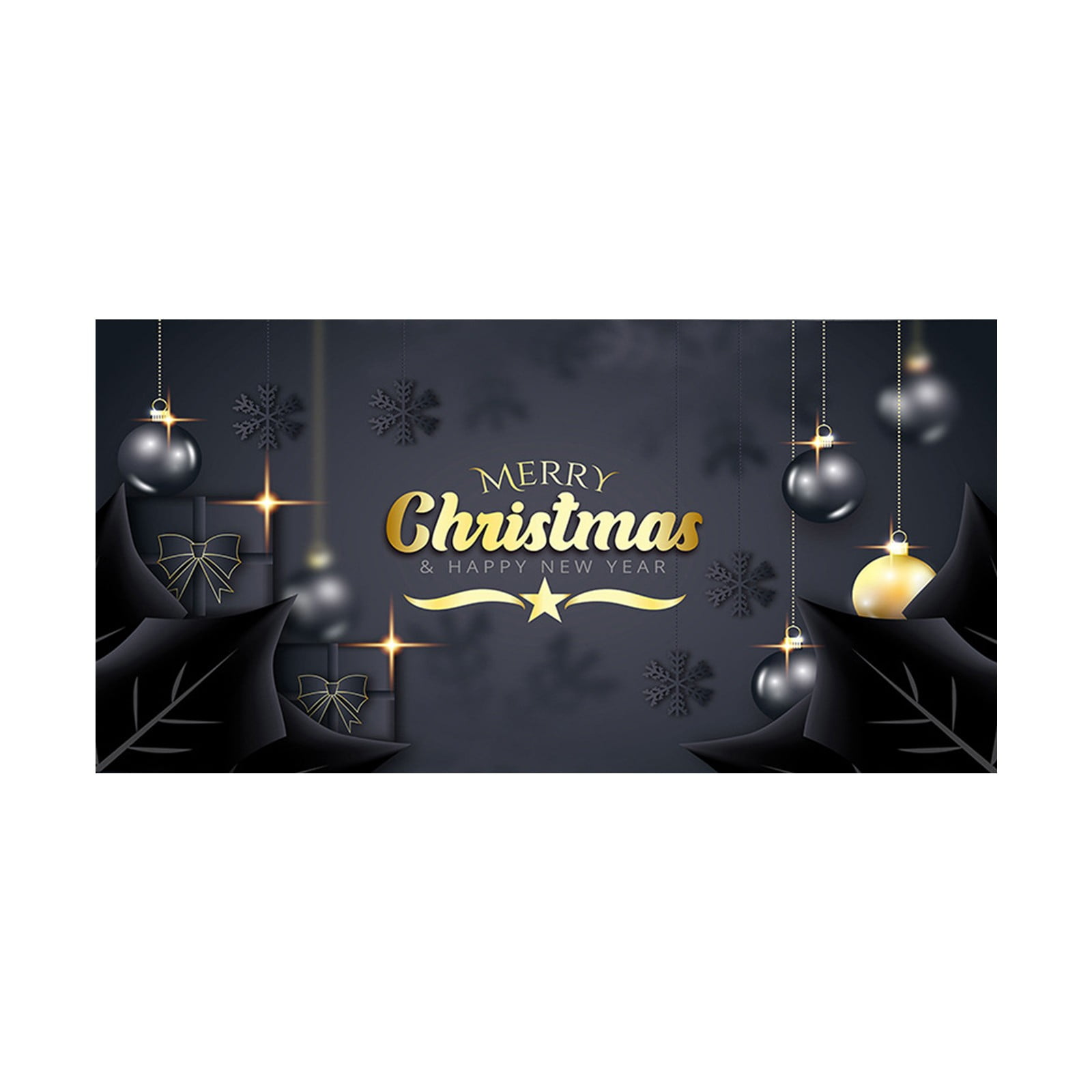 Christmas Garage Door Tapestry Holiday Party Background Cloth, E Large ...