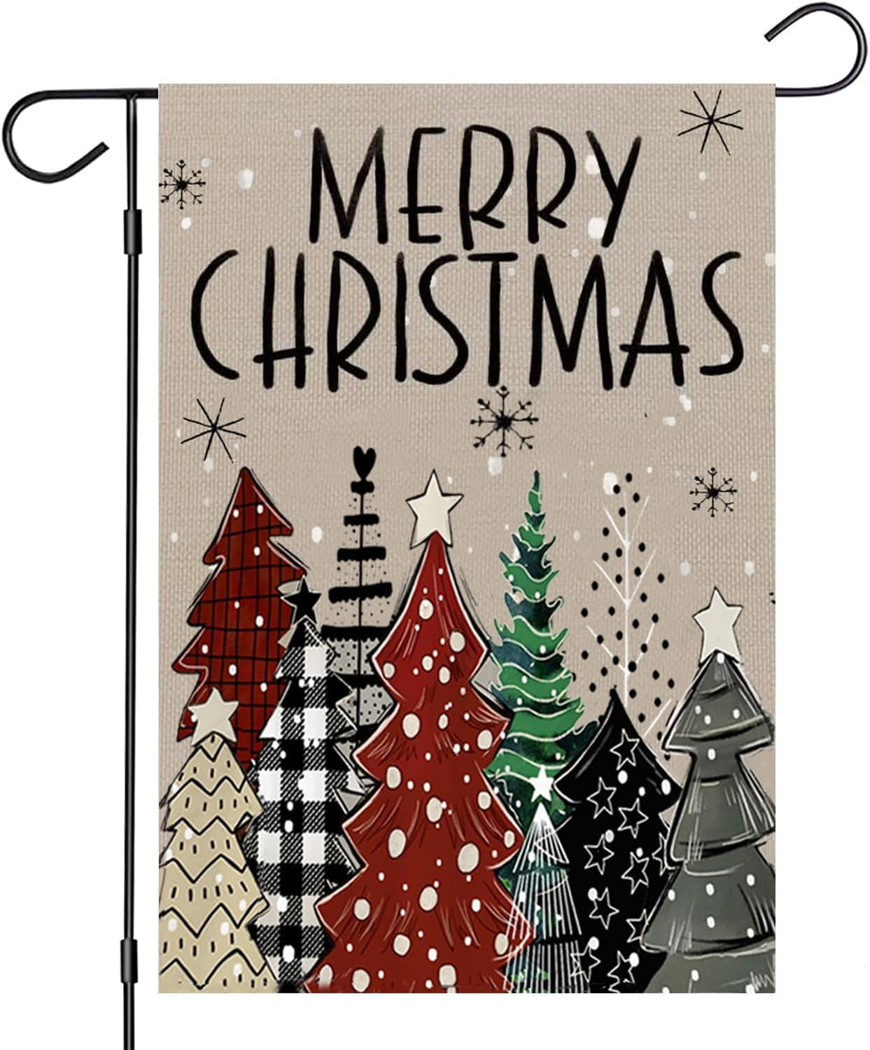 Christmas Garden Flag, Merry Christmas Garden Flags Double Sided for ...