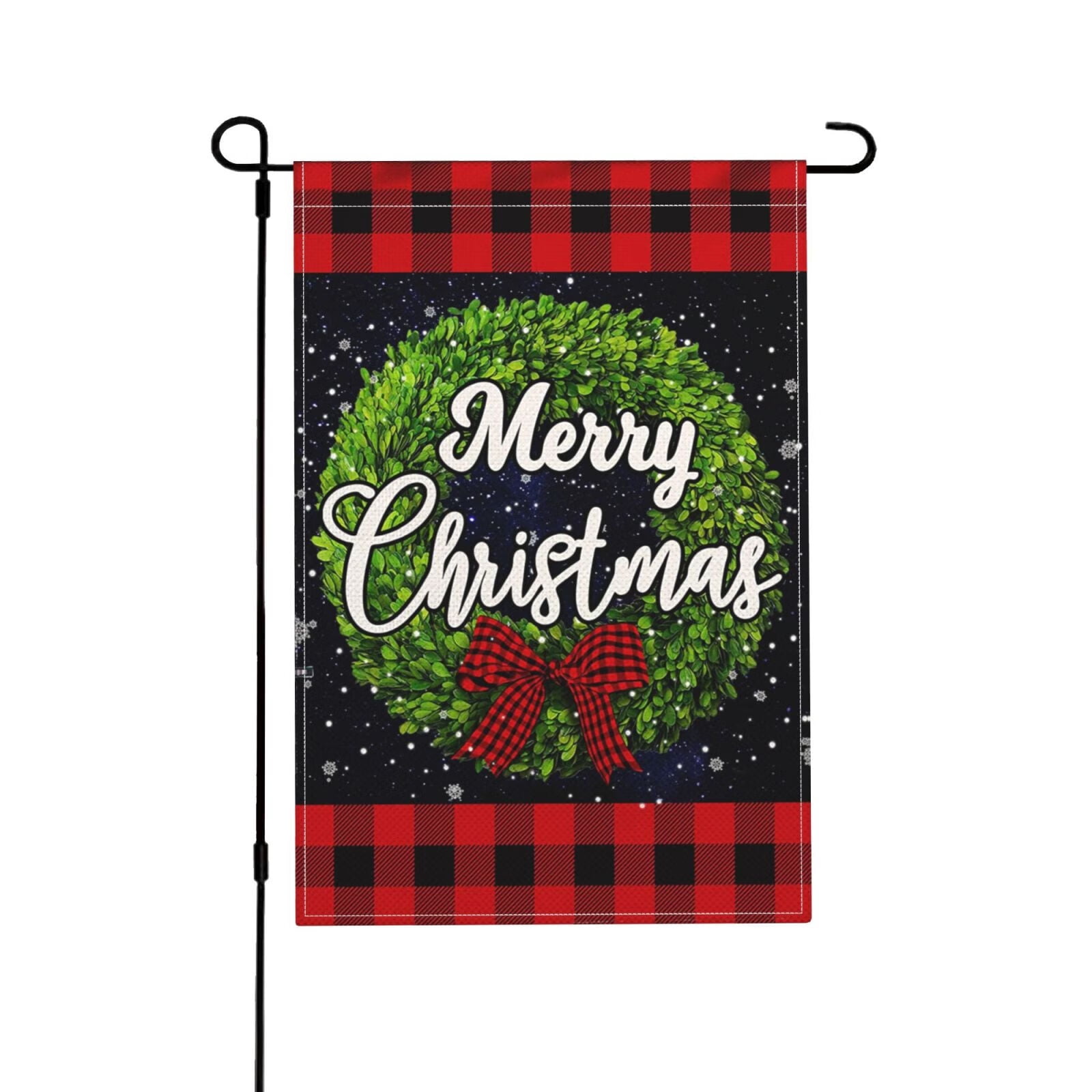 Christmas Garden Flag Winter Double Sided, Holiday Outdoor Decorative ...