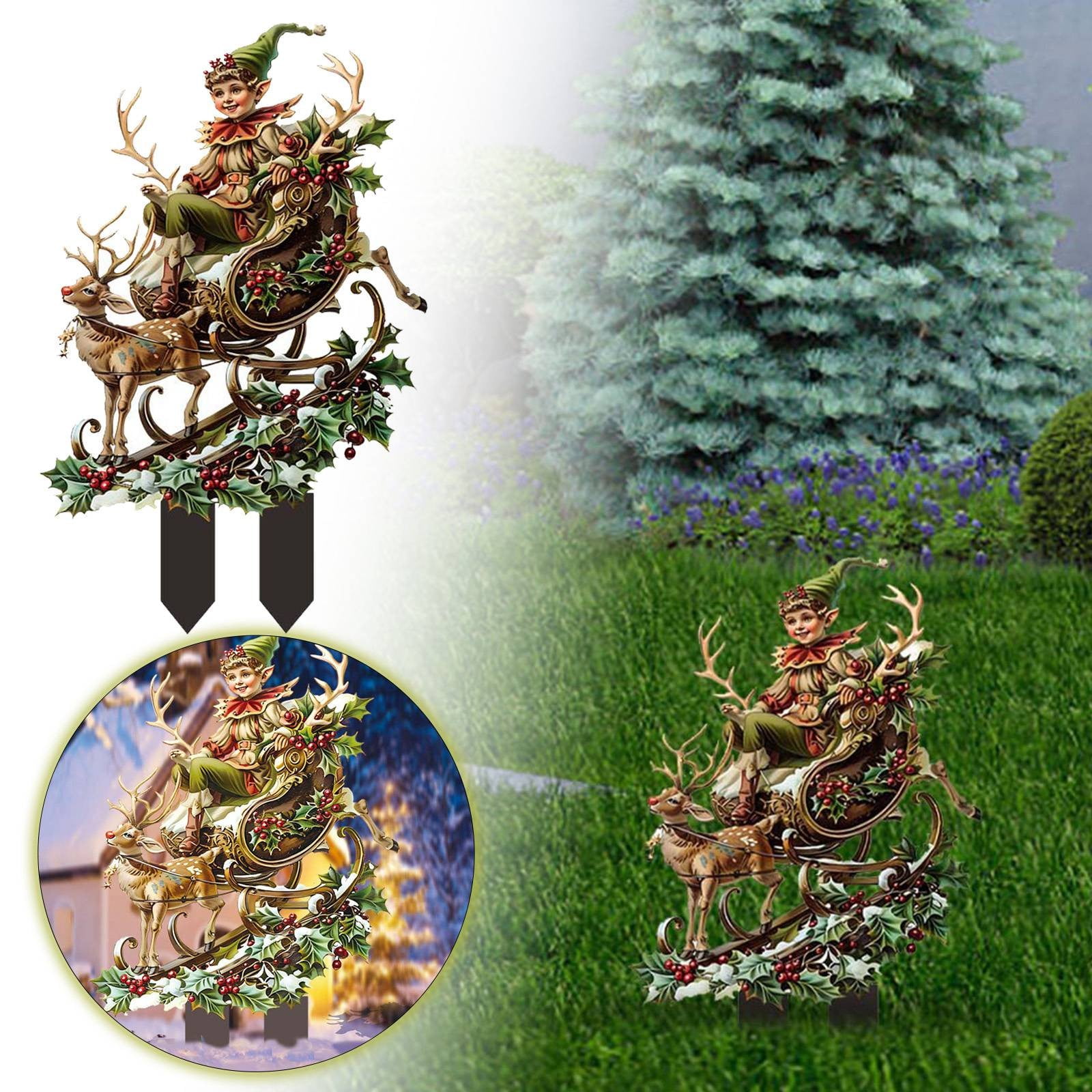 Christmas Garden Floor Tile for Kids - Cute Acrylic Design for Holiday ...
