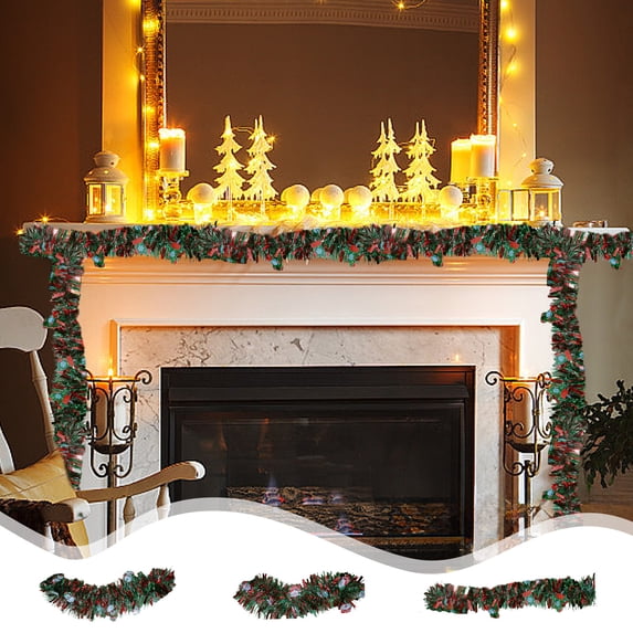 Christmas Garland under $5! Bzdzmqm Christmas Decoration Garland, Dark ...