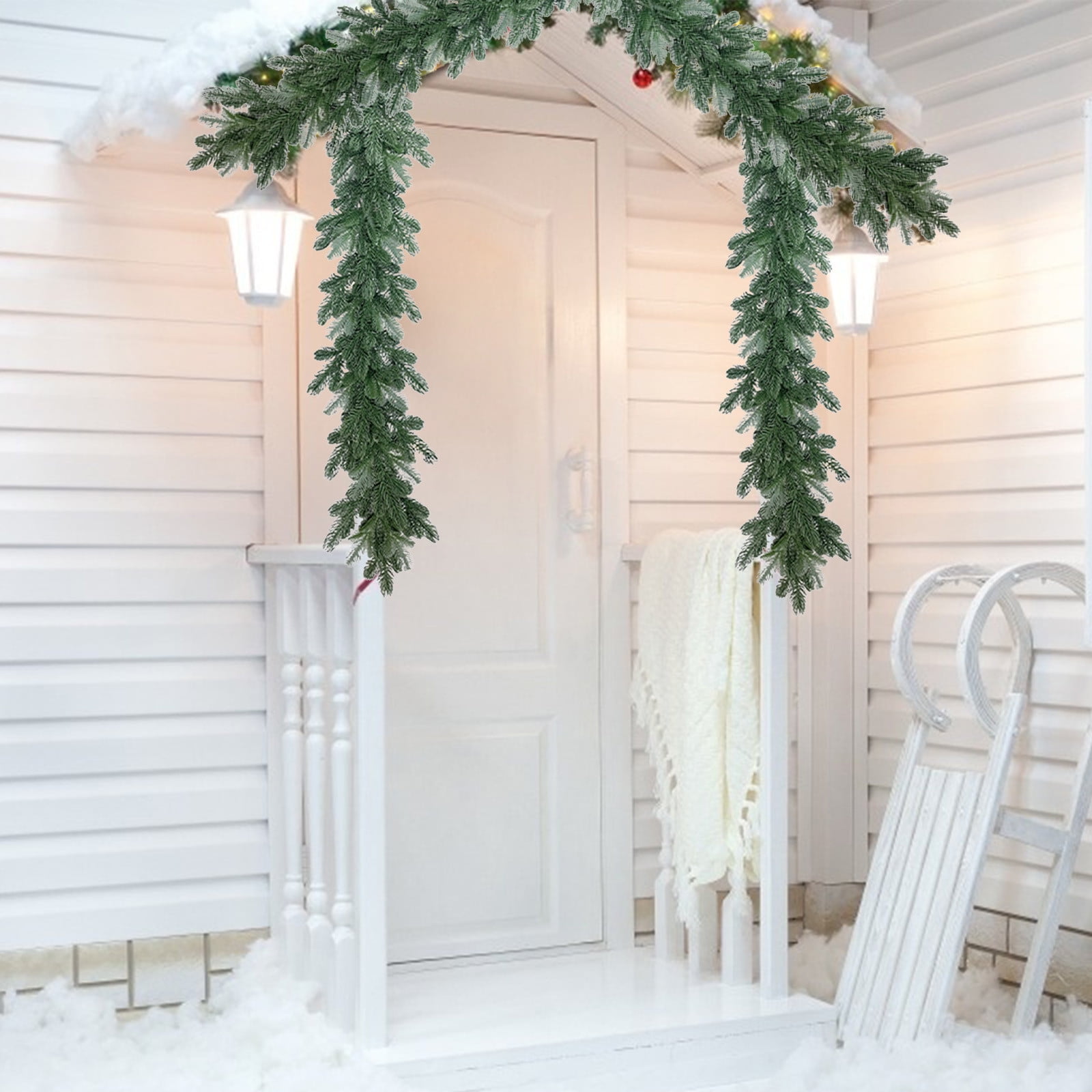 Christmas Garland, Artificial Five Forked Tail Decoration 47 Inch ...