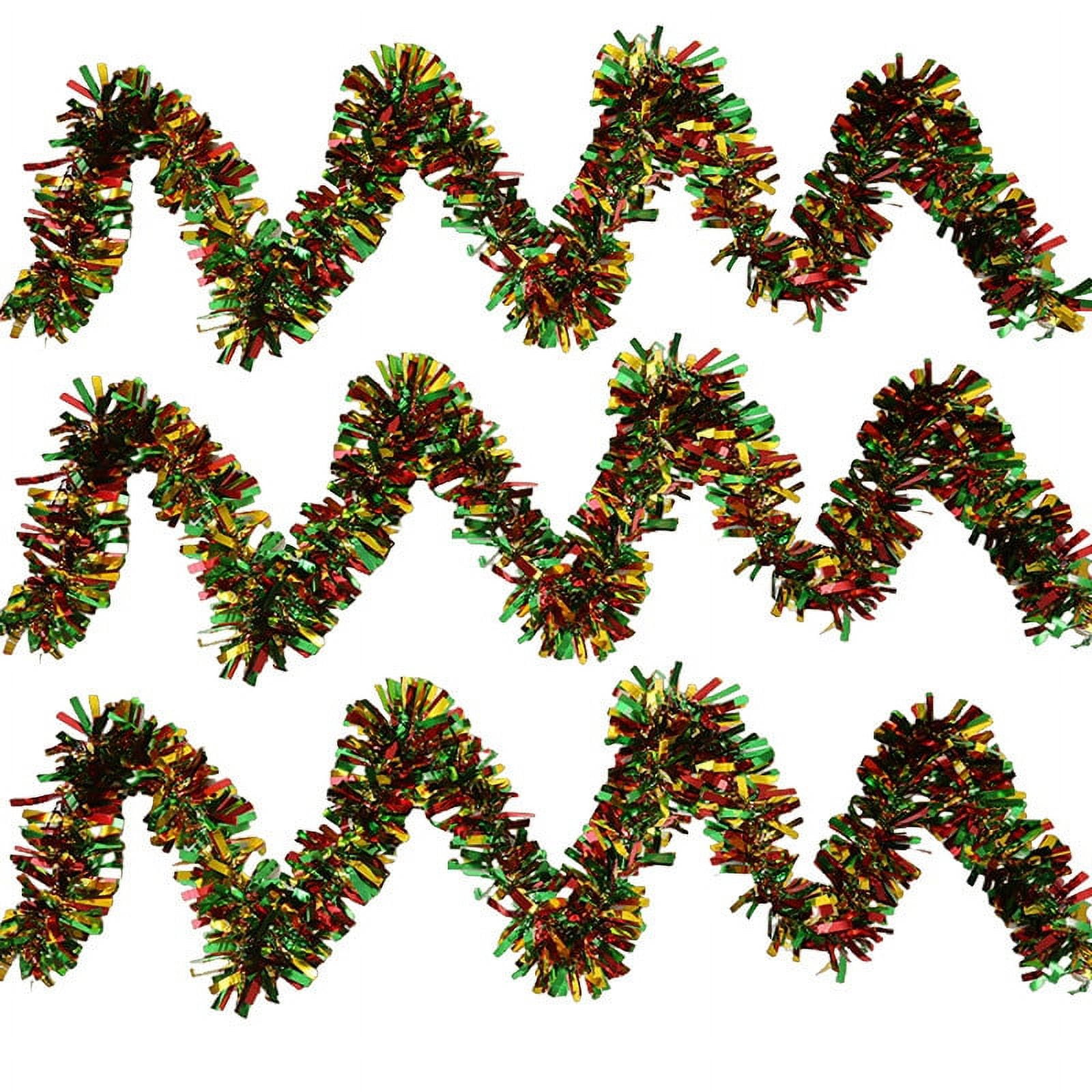 Christmas Garland Decoration | 2 Meter Metal Tinsel Garland for Tree ...