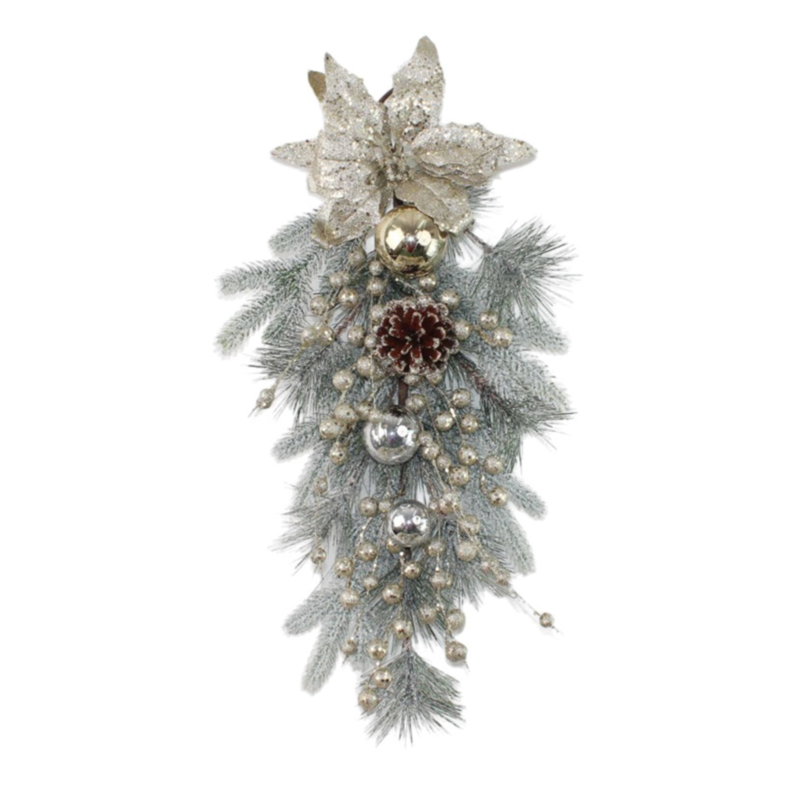 Christmas Garland Rattan Lintel Upside Down Tree Christmas Needle Door ...