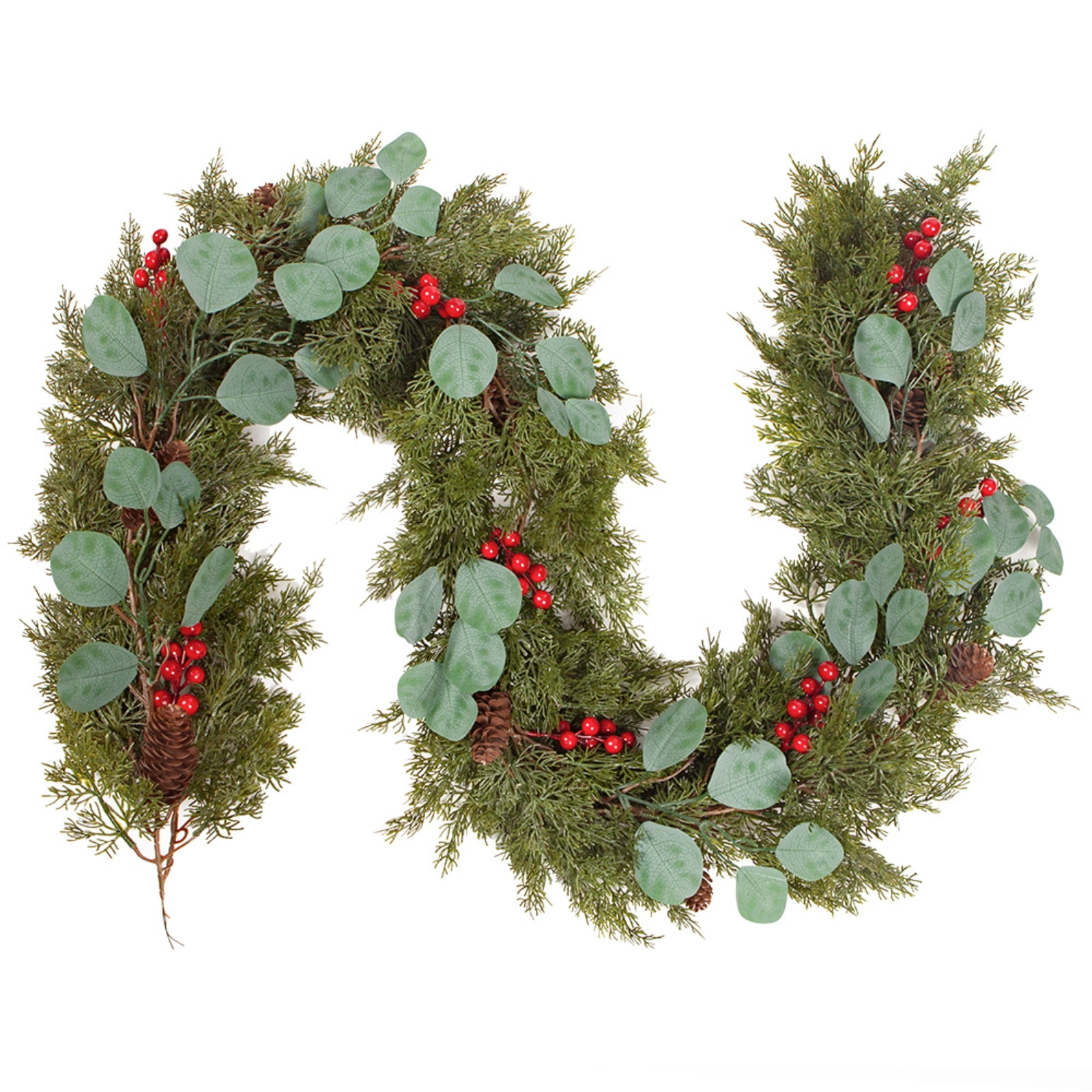 Christmas Garland Realistic Fuller,Natural Droopy,Lifelike Xmas Green ...